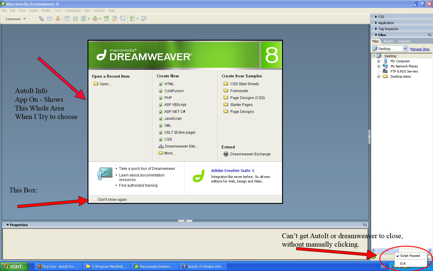 Problems With Autoit Closing At End Autoit General Help And Support Autoit Forums 9033