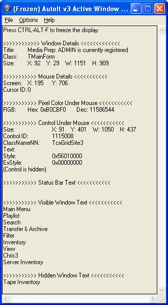 selecting from a list - AutoIt General Help and Support - AutoIt Forums