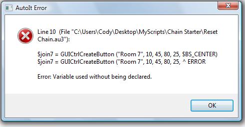 Error after updating - AutoIt General Help and Support - AutoIt Forums