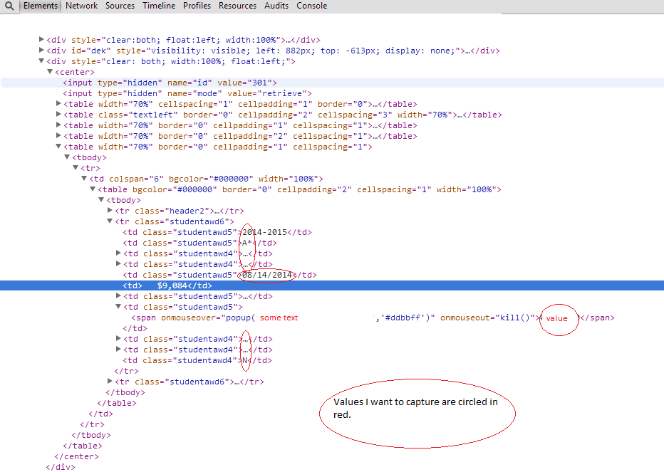 Ie Fetch Values From Table Arraydisplay Not Working Autoit General Help And Support