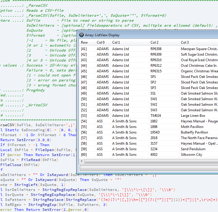 Manipulating A Csv After Import To Array Autoit General Help And Support Autoit Forums