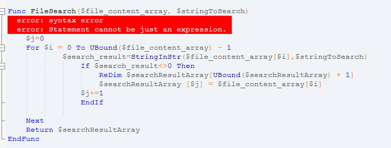 Function Syntax Error Autoit General Help And Support Autoit Forums