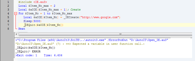 Why Array Variable Do Not Work With Iequit Autoit General Help And Support Autoit Forums