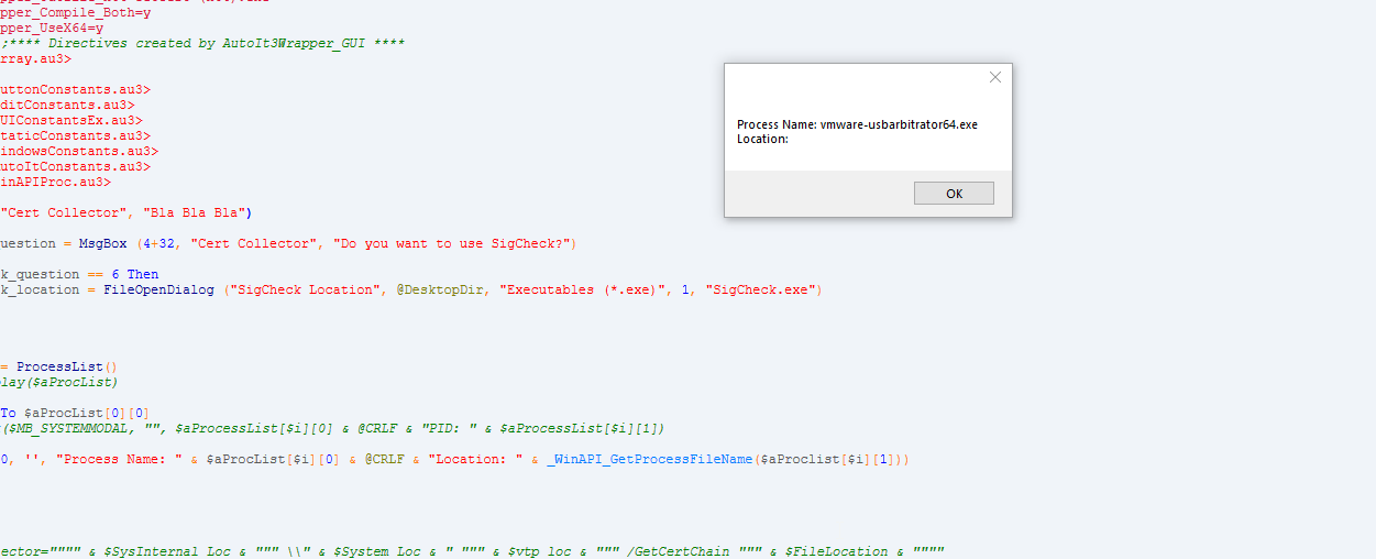 Not able to get the Full Path location of the process - AutoIt General Help and Support - AutoIt ...