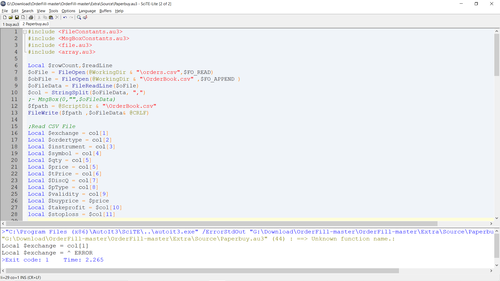 Showing Unknown Function Name While Accessing Array Element AutoItX Help And Support AutoIt 
