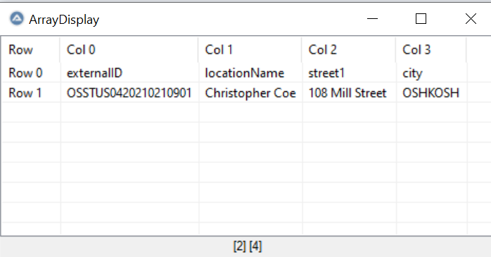 Assign Each Value From An Array Queried From A Database Table To Each Variables Autoit General