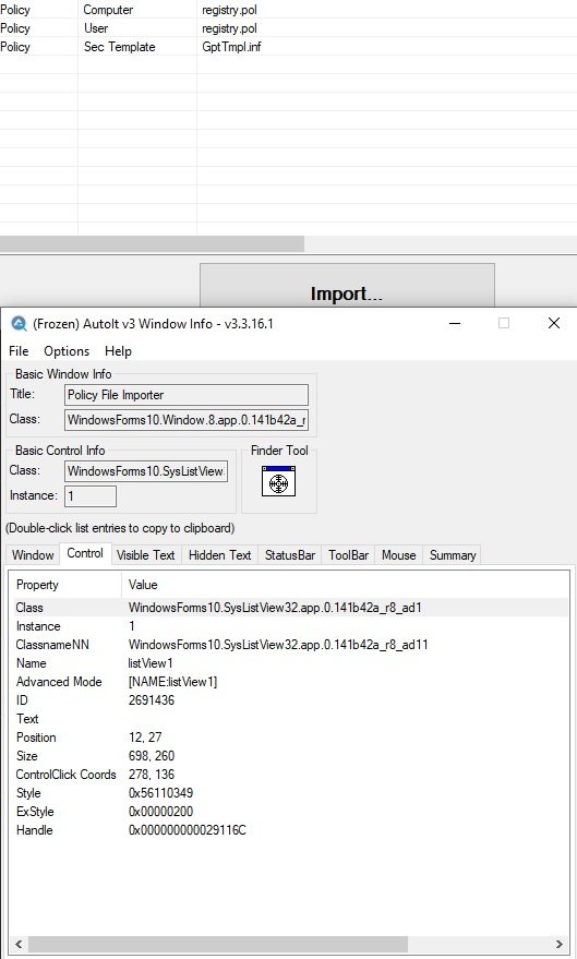 Interaction with ListView control types not working. - AutoIt General Help and Support - AutoIt ...